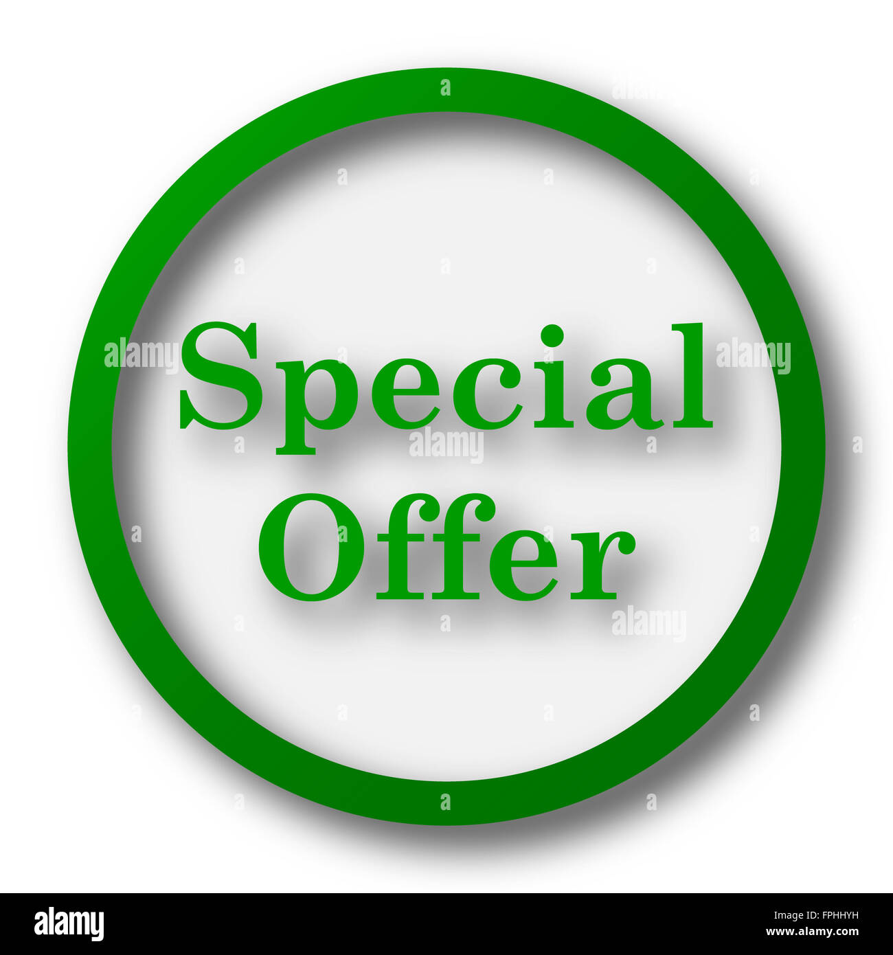 Special offer icon. Internet button on white background Stock Photo - Alamy