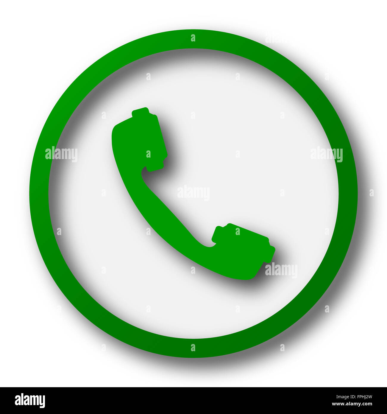 Phone icon. Internet button on white background Stock Photo - Alamy