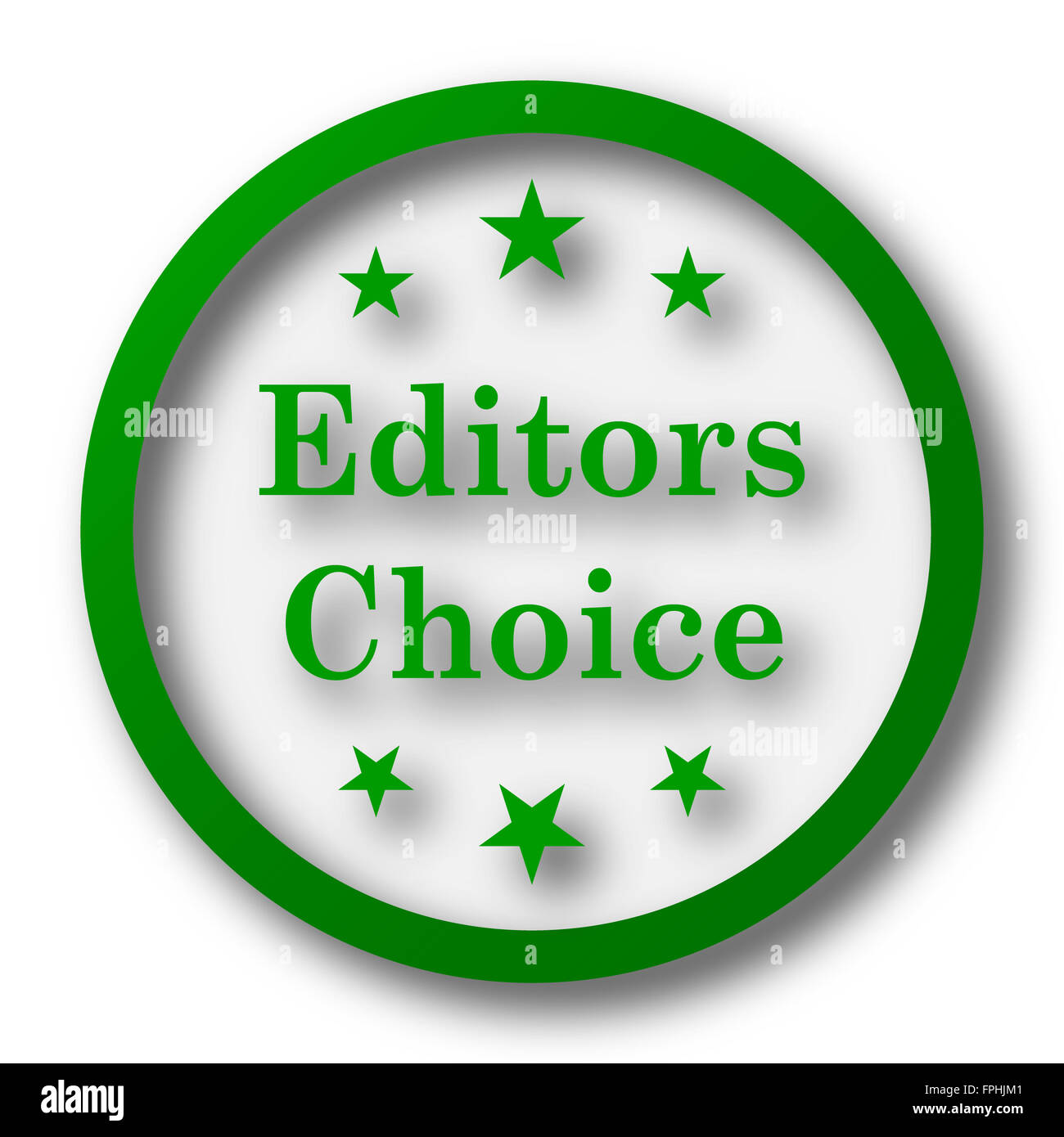 Editors choice icon. Internet button on white background Stock Photo ...
