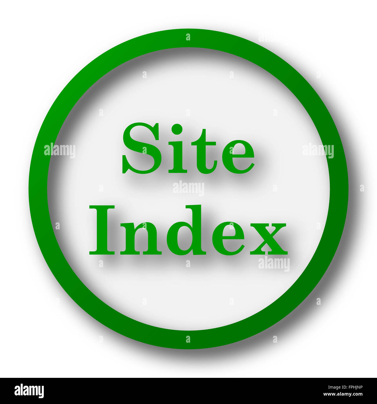Site index icon. Internet button on white background Stock Photo - Alamy