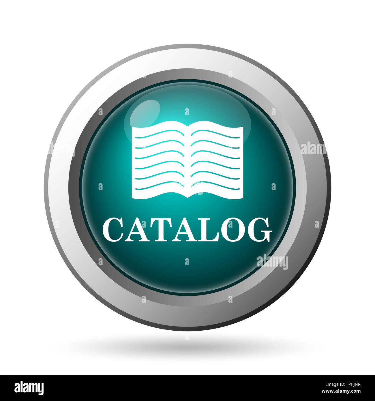 Catalog icon. Internet button on white background Stock Photo - Alamy