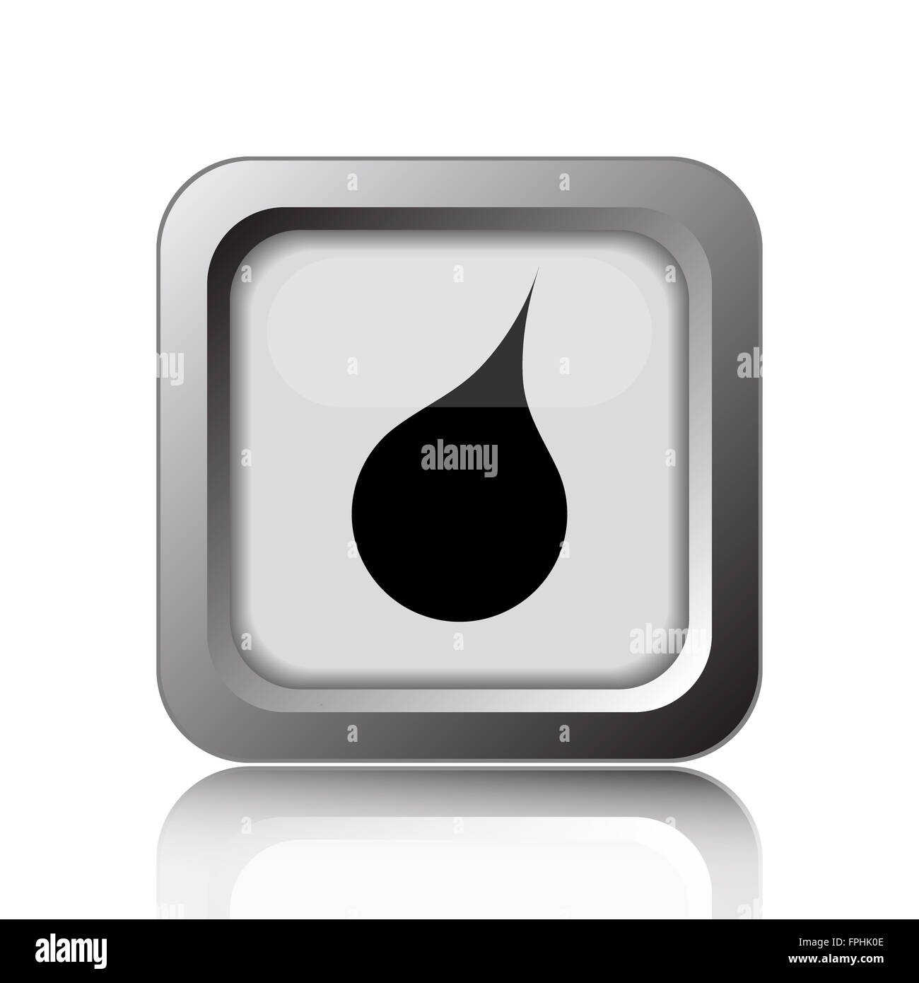 Rain icon. Internet button on white background Stock Photo - Alamy