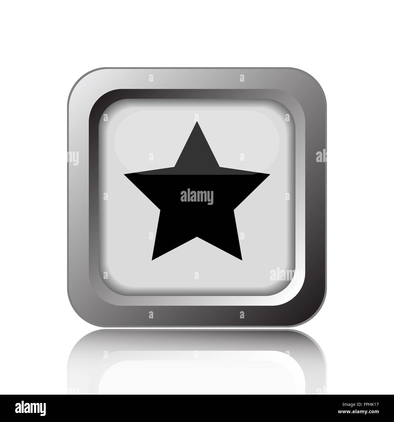 Favorite icon. Internet button on white background Stock Photo - Alamy