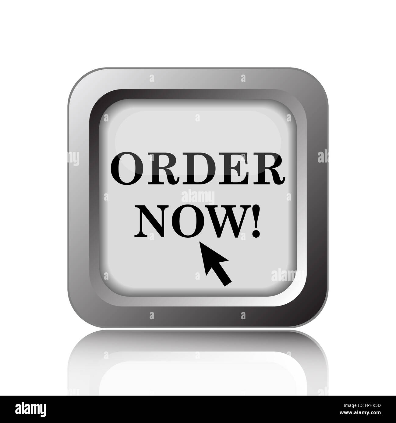 Order now icon. Internet button on white background Stock Photo - Alamy
