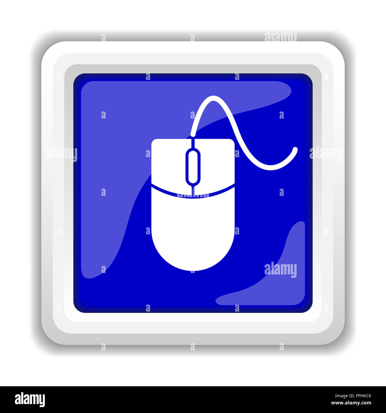 Mouse icon. Internet button on white background Stock Photo - Alamy