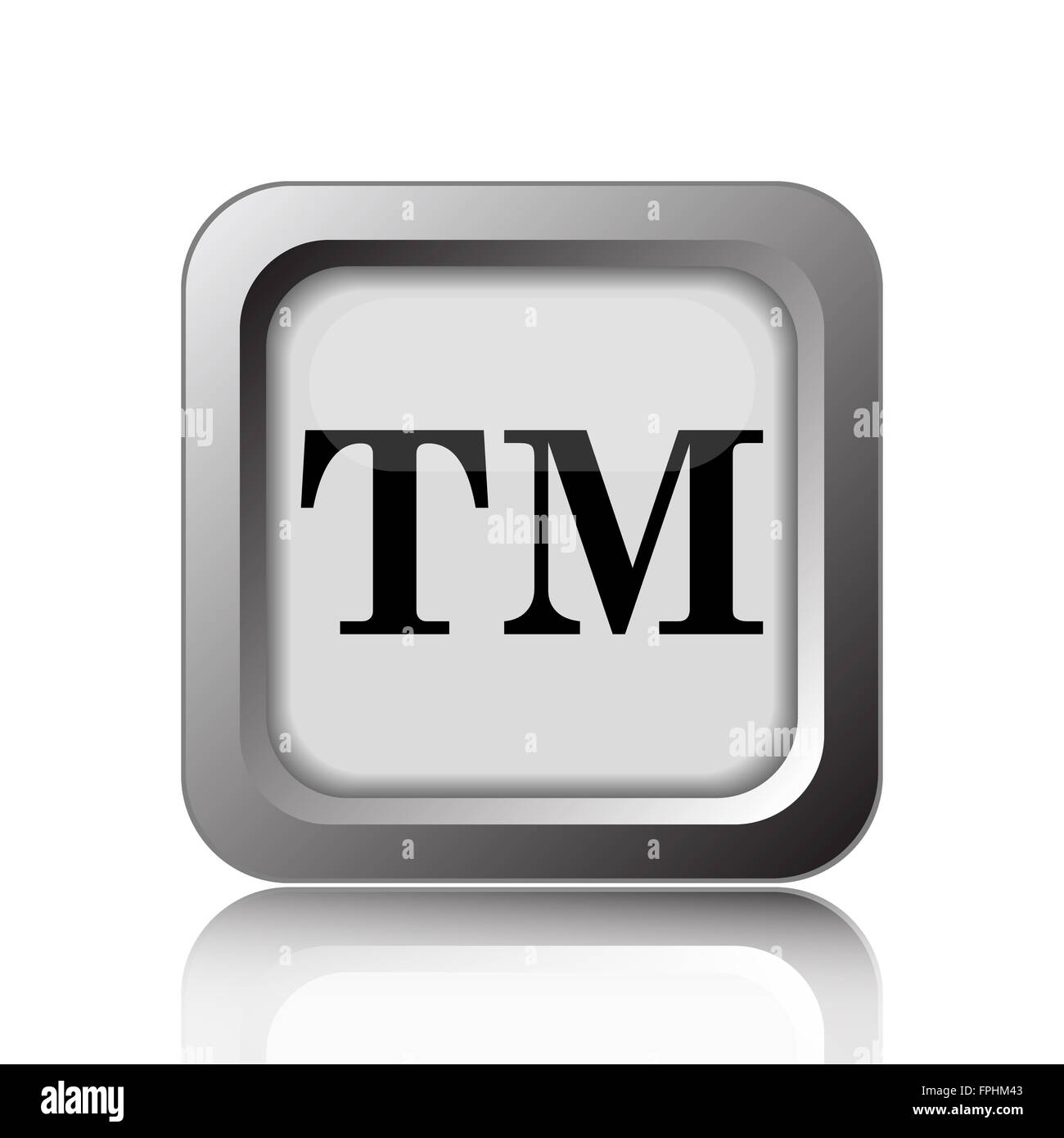 Trade mark icon. Internet button on white background Stock Photo - Alamy