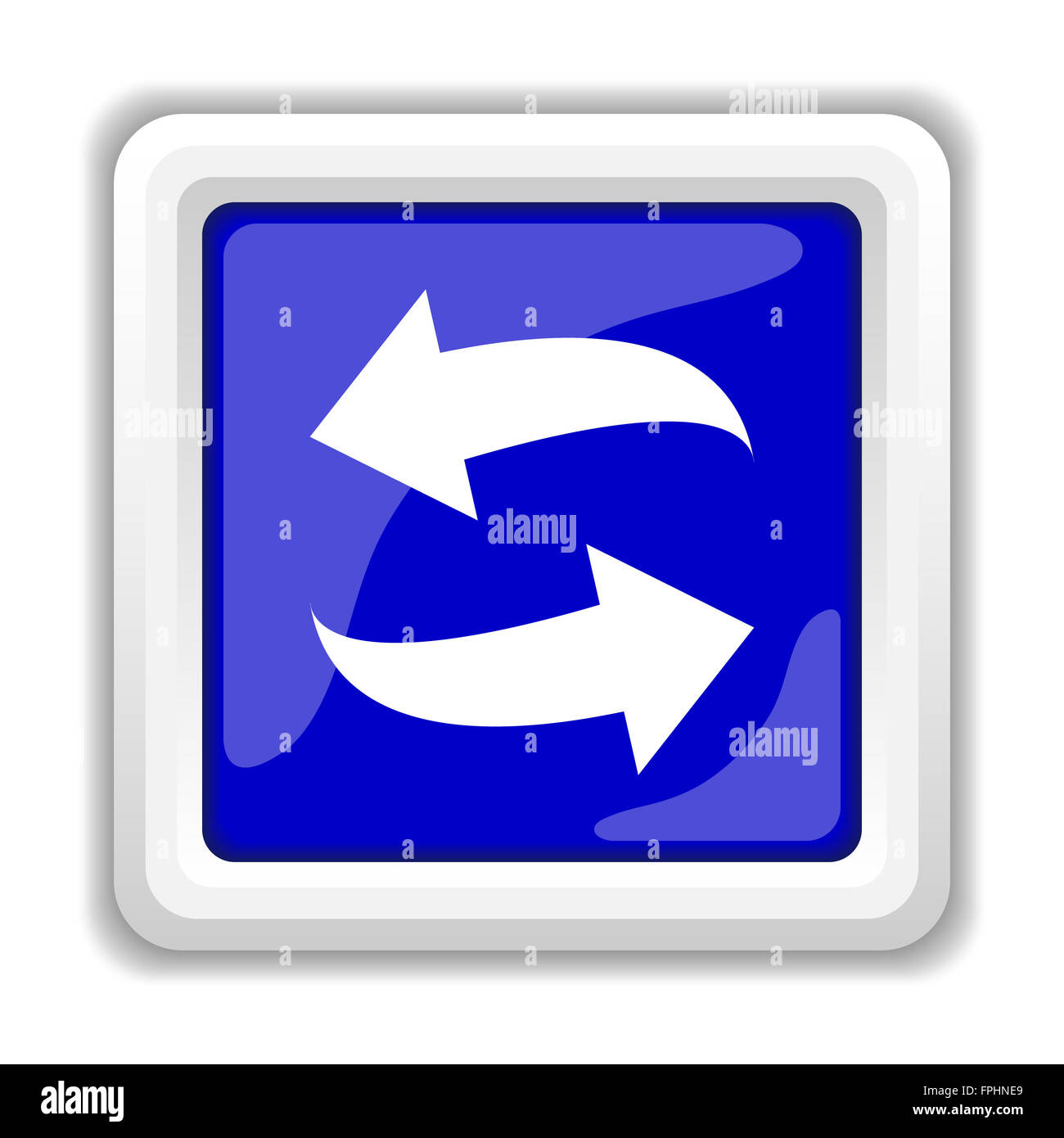 Swap icon. Internet button on white background Stock Photo - Alamy