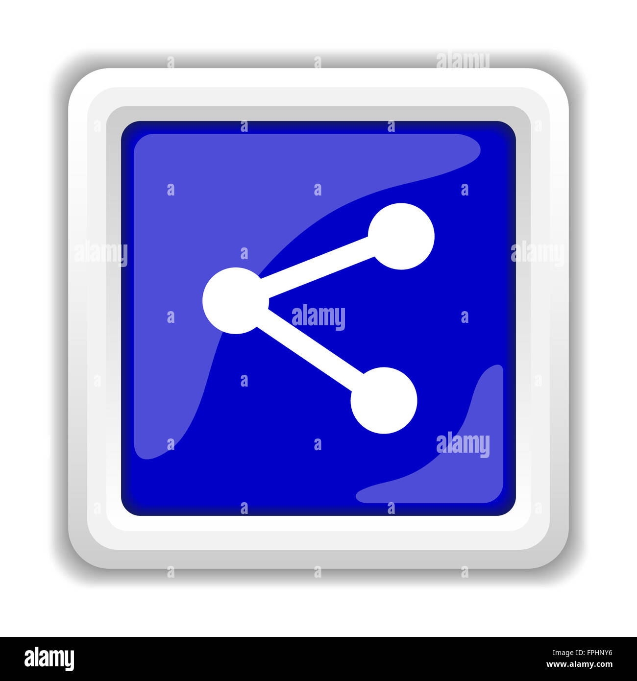 Social media - link icon. Internet button on white background Stock ...