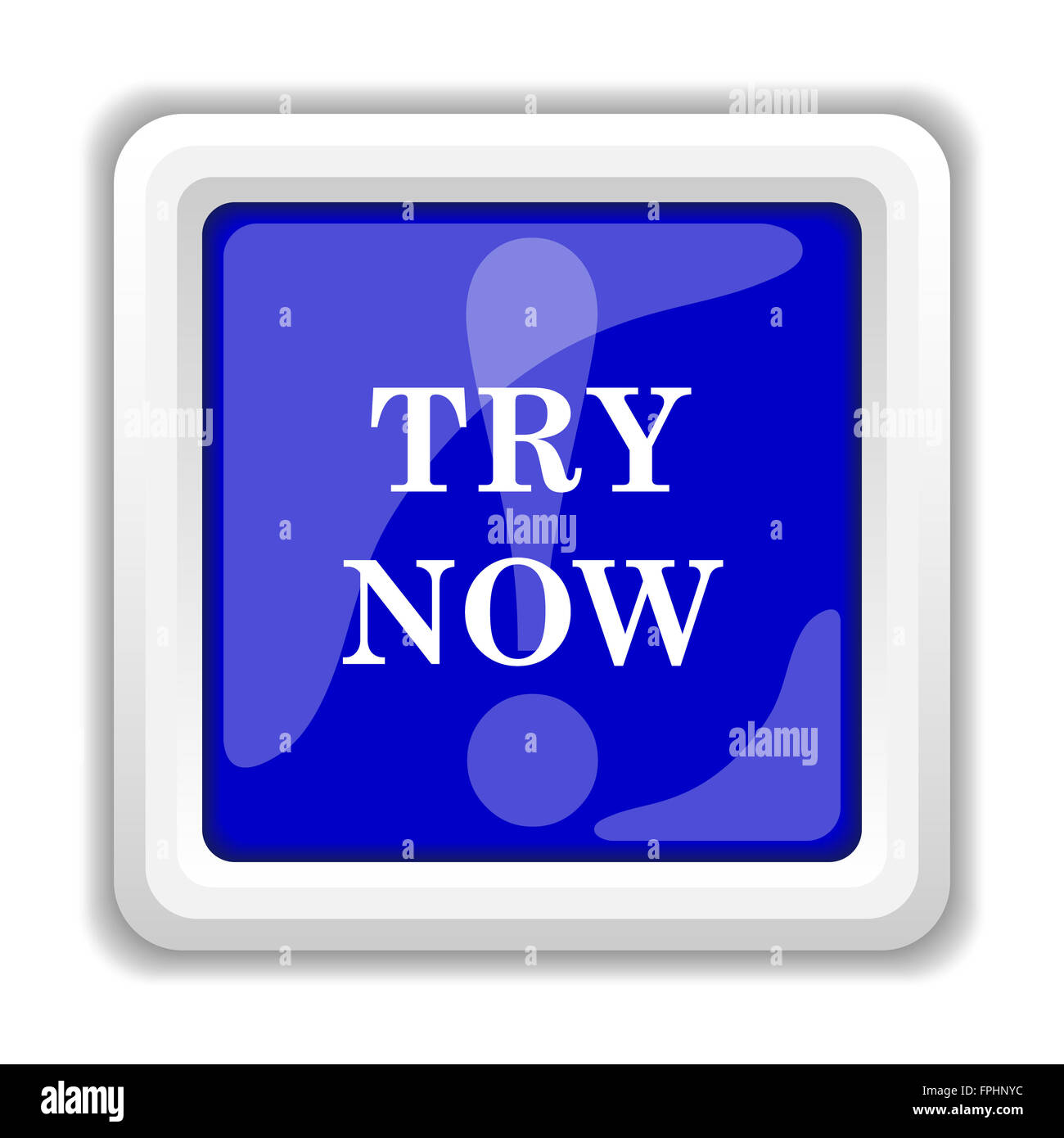 Try now icon. Internet button on white background Stock Photo - Alamy