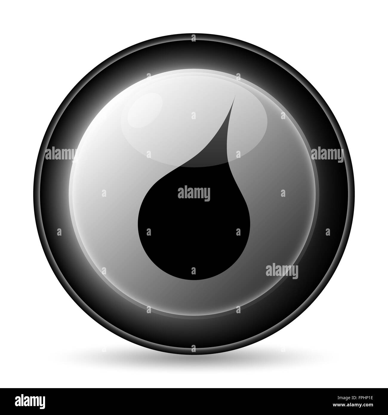 Rain icon. Internet button on white background Stock Photo - Alamy