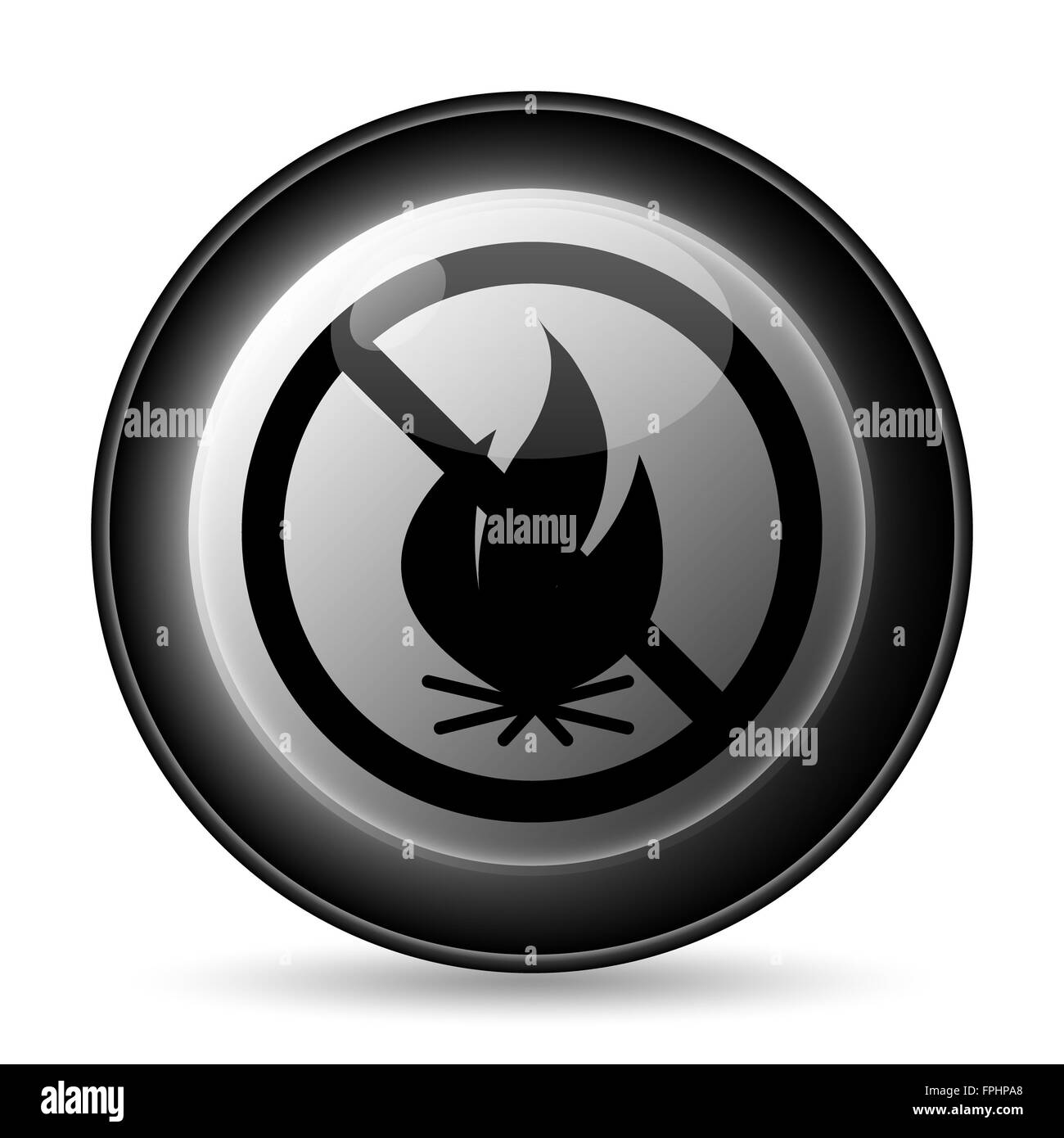 Fire ban sign Black and White Stock Photos & Images - Alamy