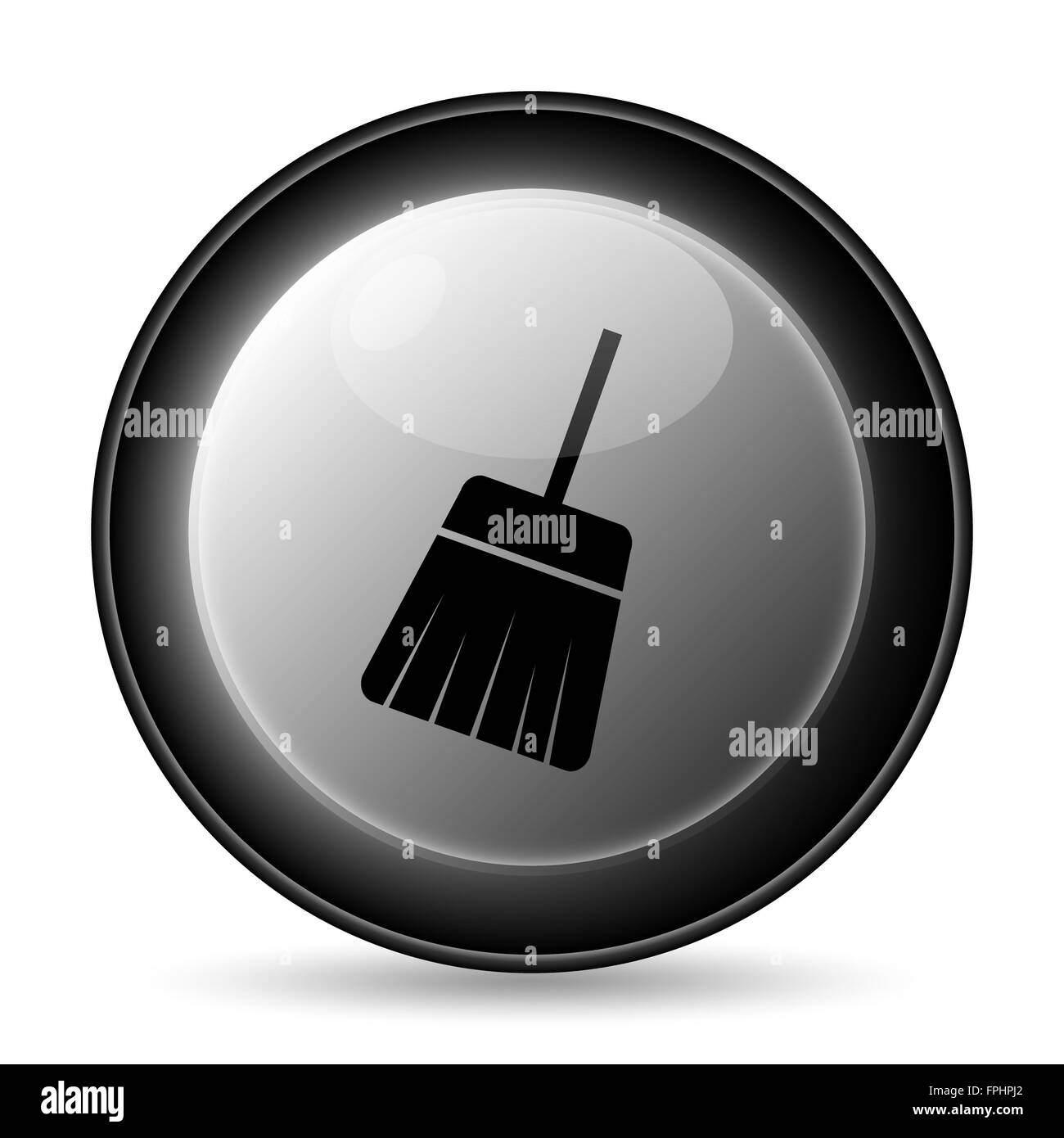 Sweep icon. Internet button on white background Stock Photo - Alamy