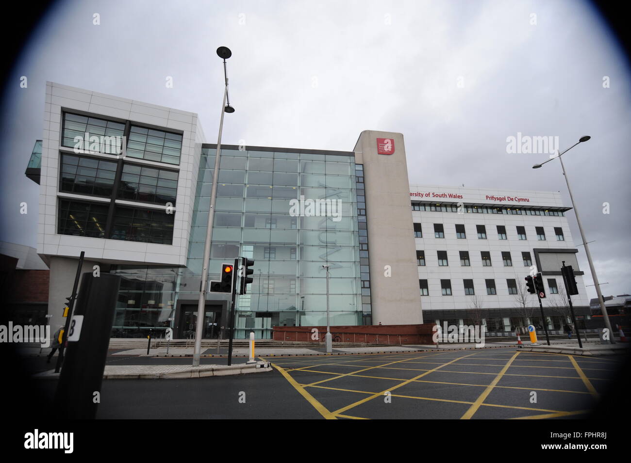 Atrium University Cardiff University of South Wales Stock Photo - Alamy
