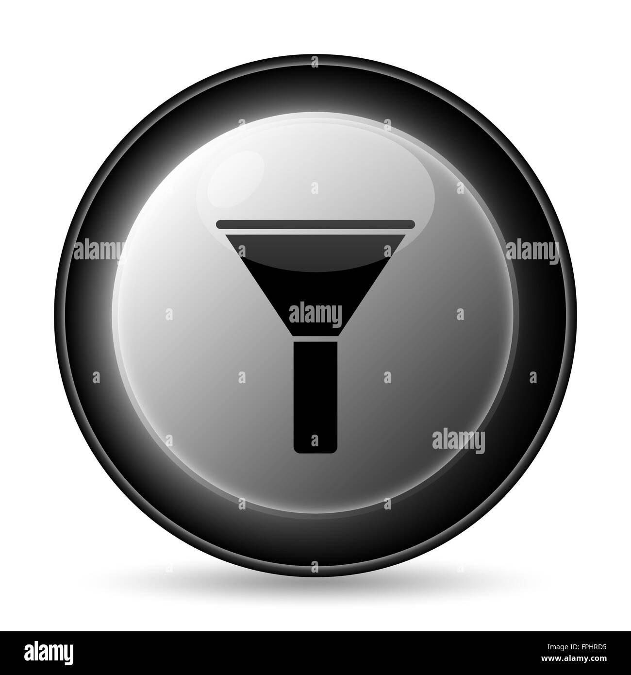 Filter icon. Internet button on white background Stock Photo - Alamy