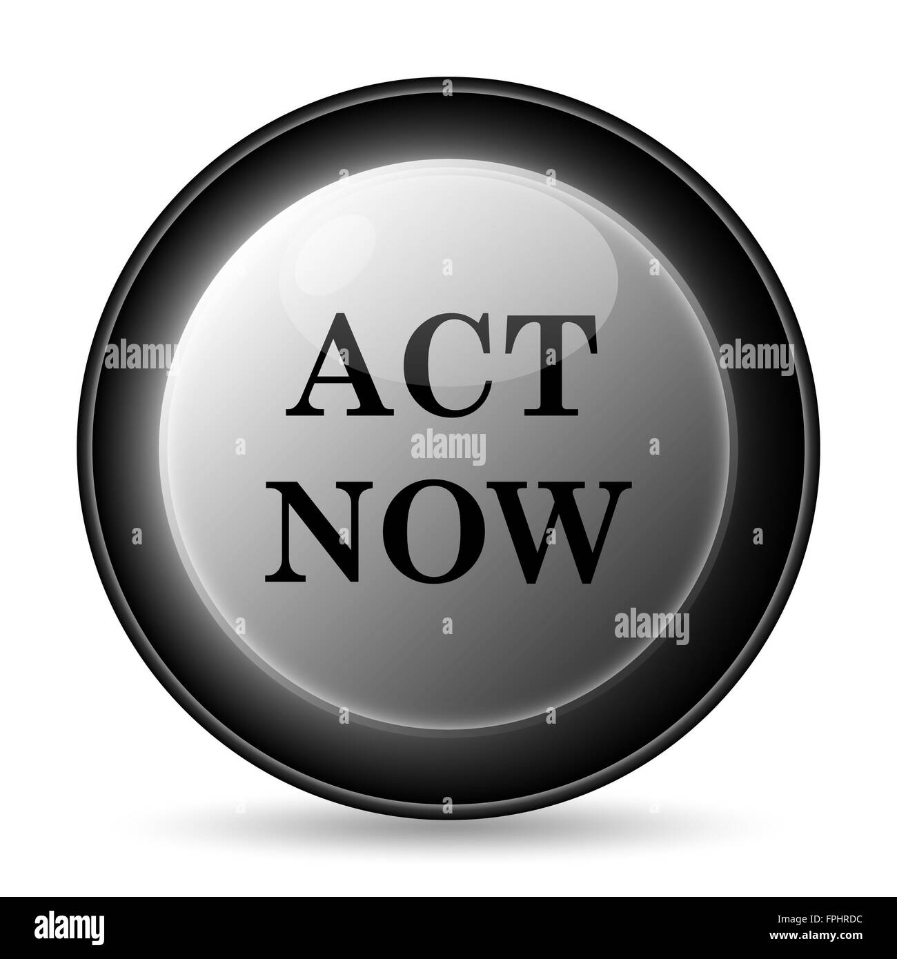 Act now icon. Internet button on white background Stock Photo - Alamy