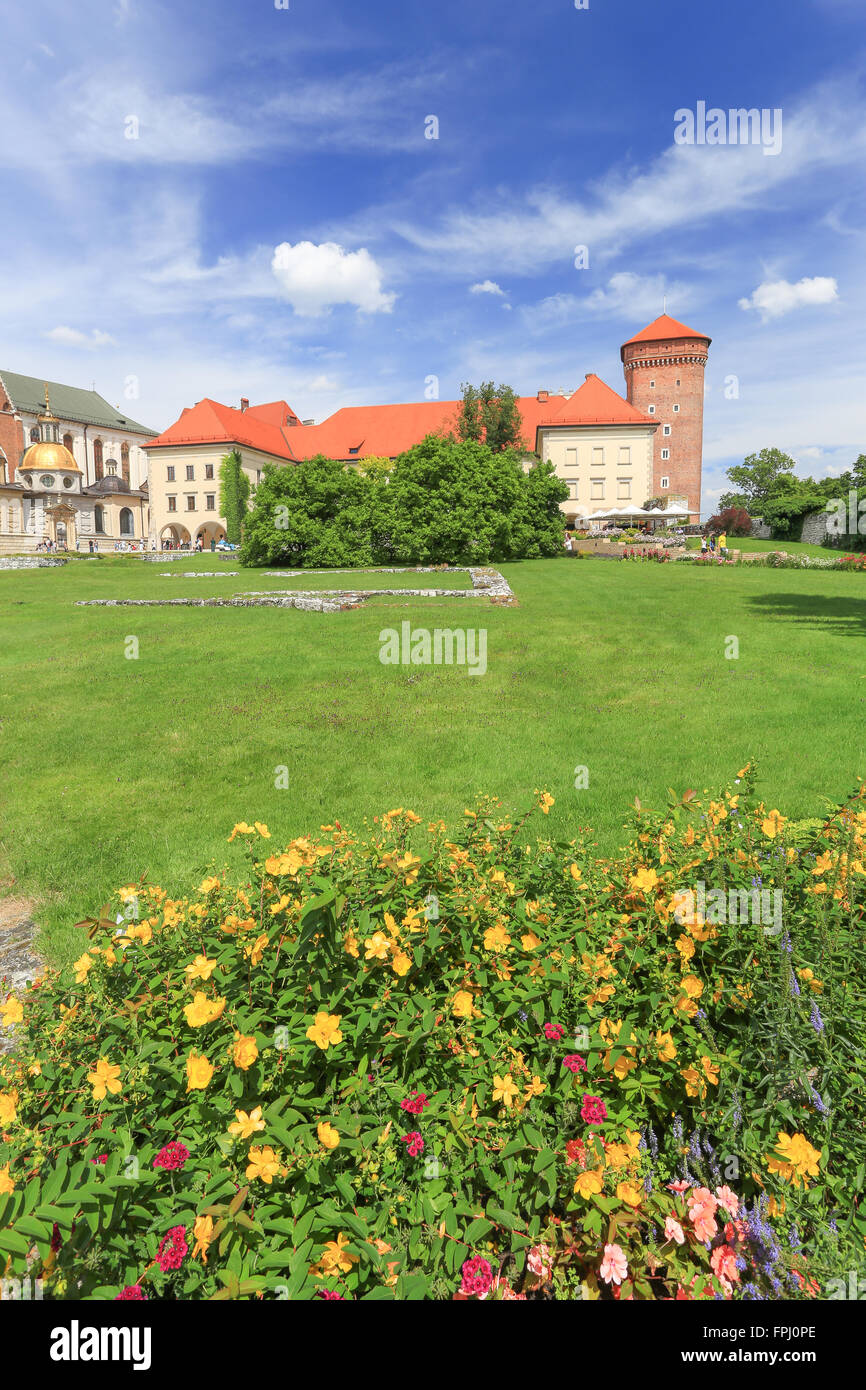 A view of the Cracow castle – Poland Stock Photo - Alamy