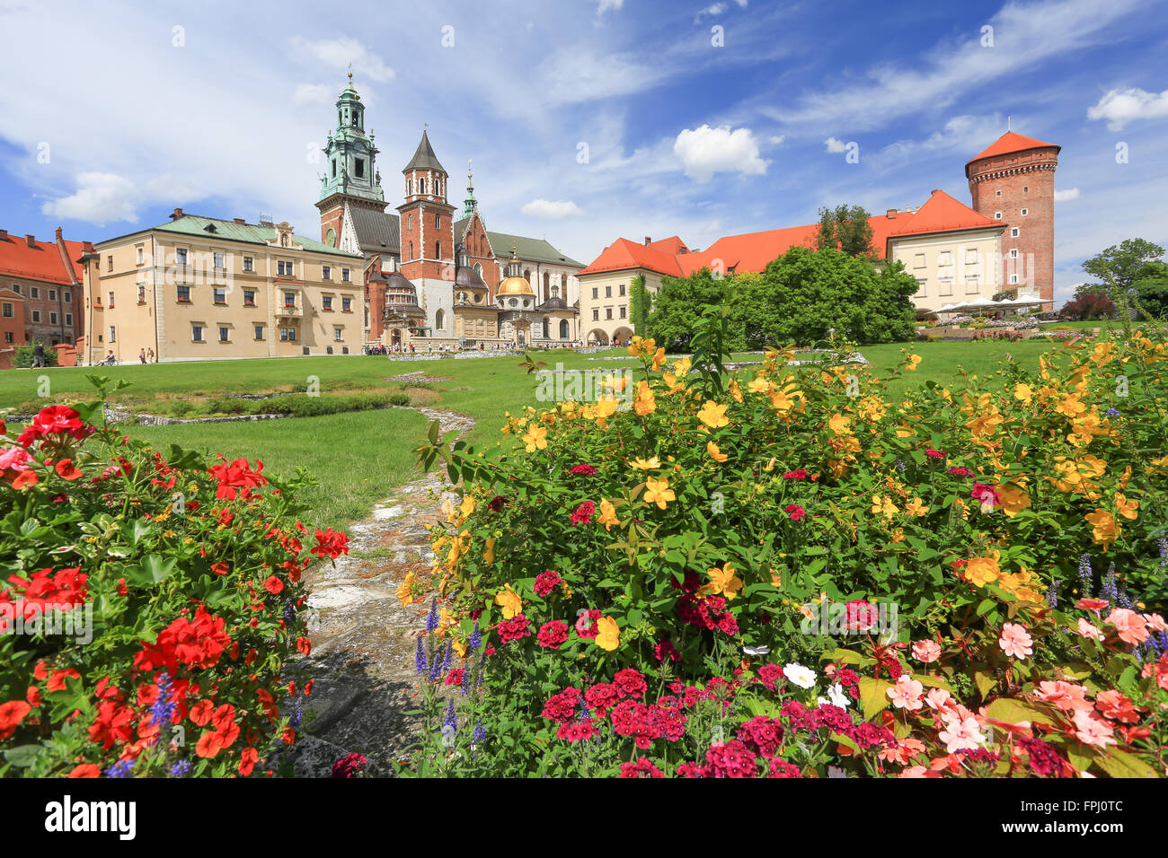 A view of the Cracow castle – Poland Stock Photo - Alamy