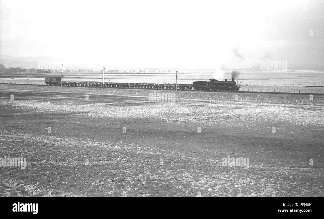 Unidentified Highland Railway Jones Goods 4-6-0 steam locomotive on a ...