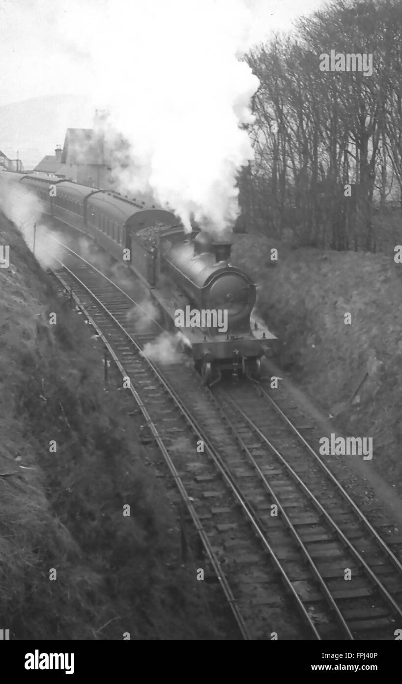 Unidentified Highland Railway Castle Class 4-6-0 steam locomotive on ...