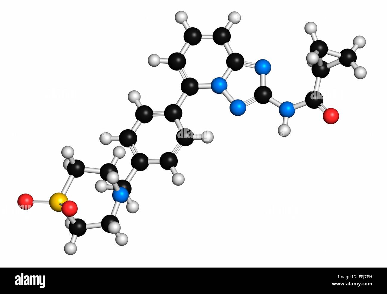 Filgotinib anti-inflammatory drug molecule. Janus kinase 1 inhibitor ...