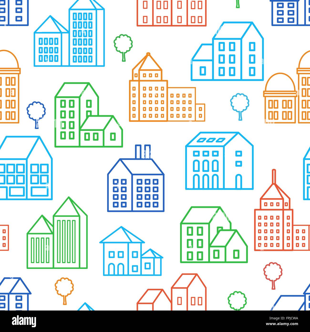 City Line seamless Stock Vector Image & Art - Alamy