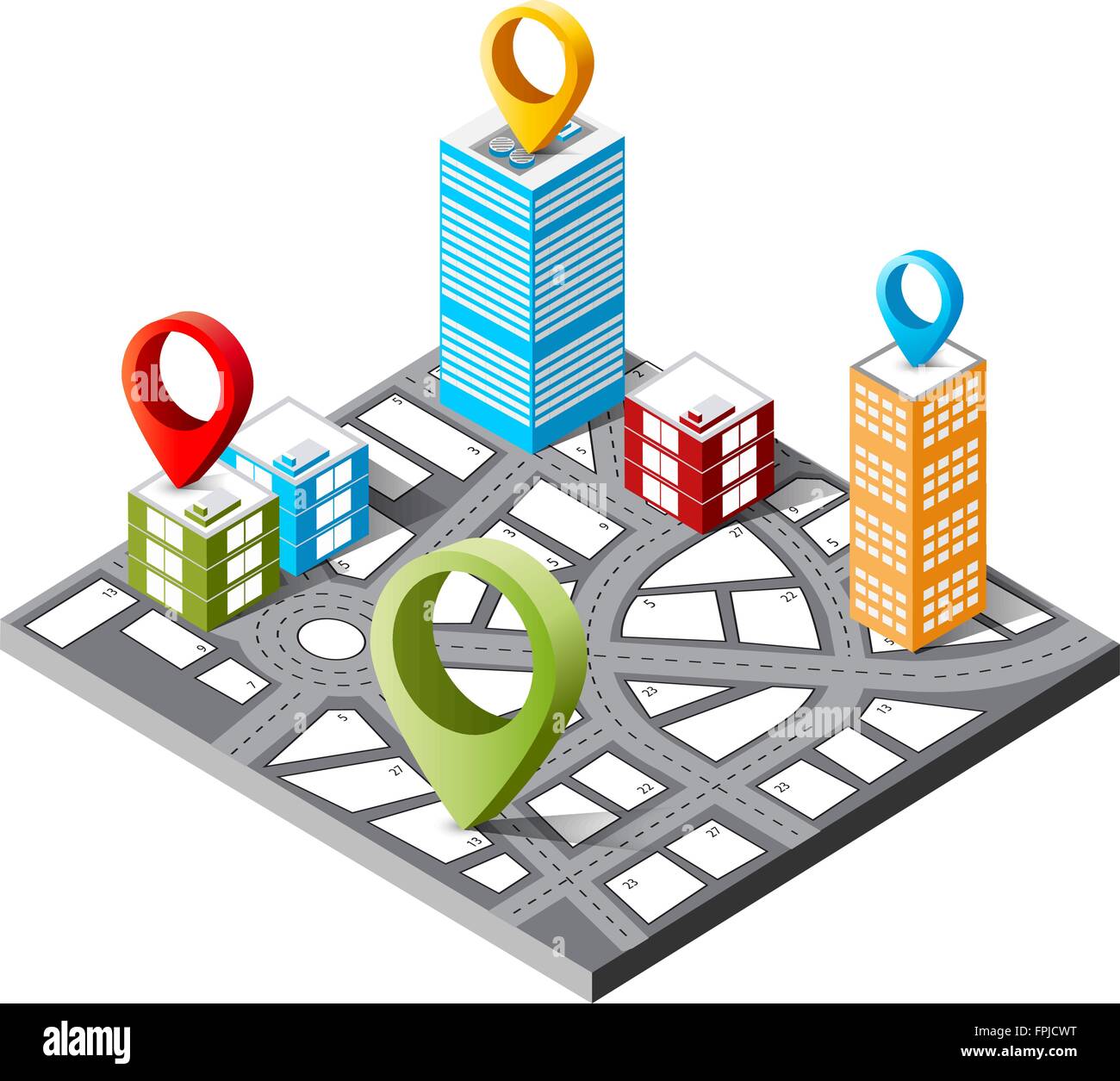 The navigation map Stock Vector Image & Art - Alamy