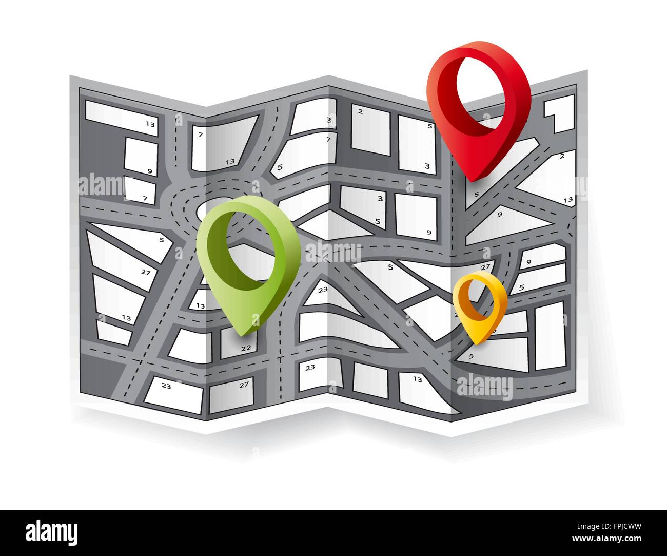 The navigation map Stock Vector Image & Art - Alamy