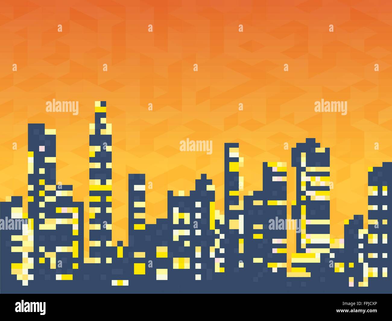 Green skyscrapers on background Stock Vector Images - Alamy