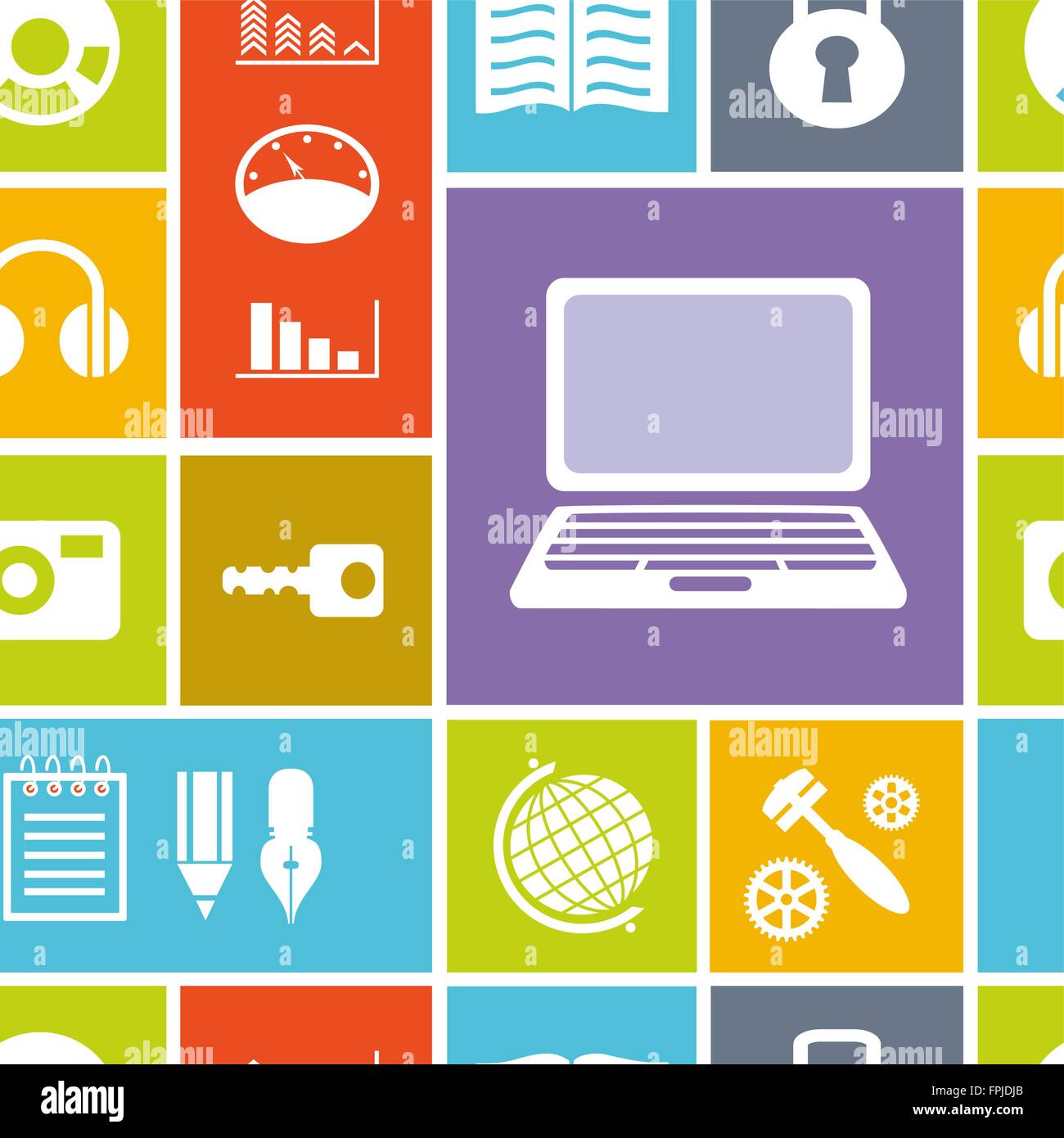 Seamless background of computer Stock Vector Image & Art - Alamy