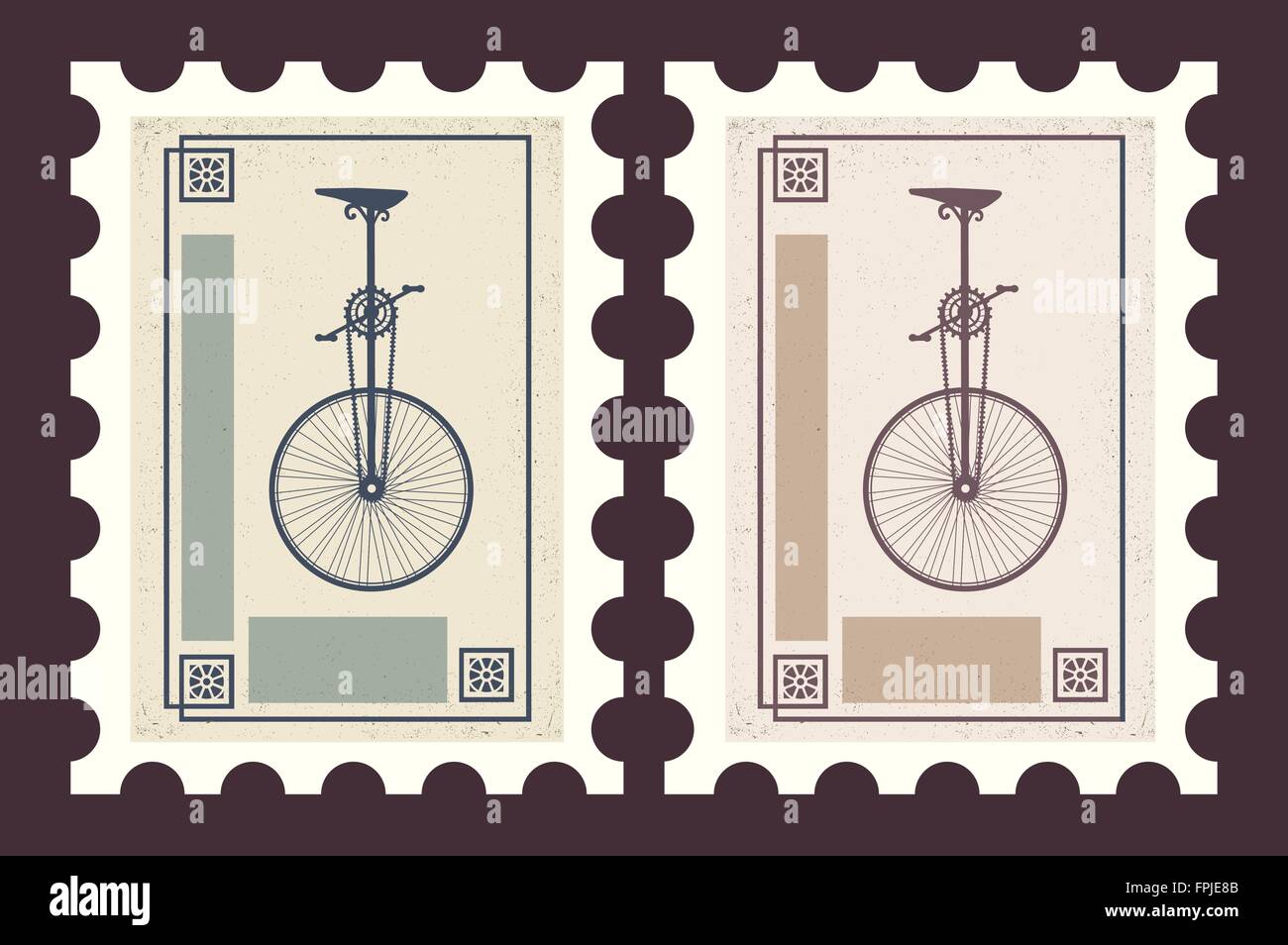 Retro postage hi-res stock photography and images - Alamy