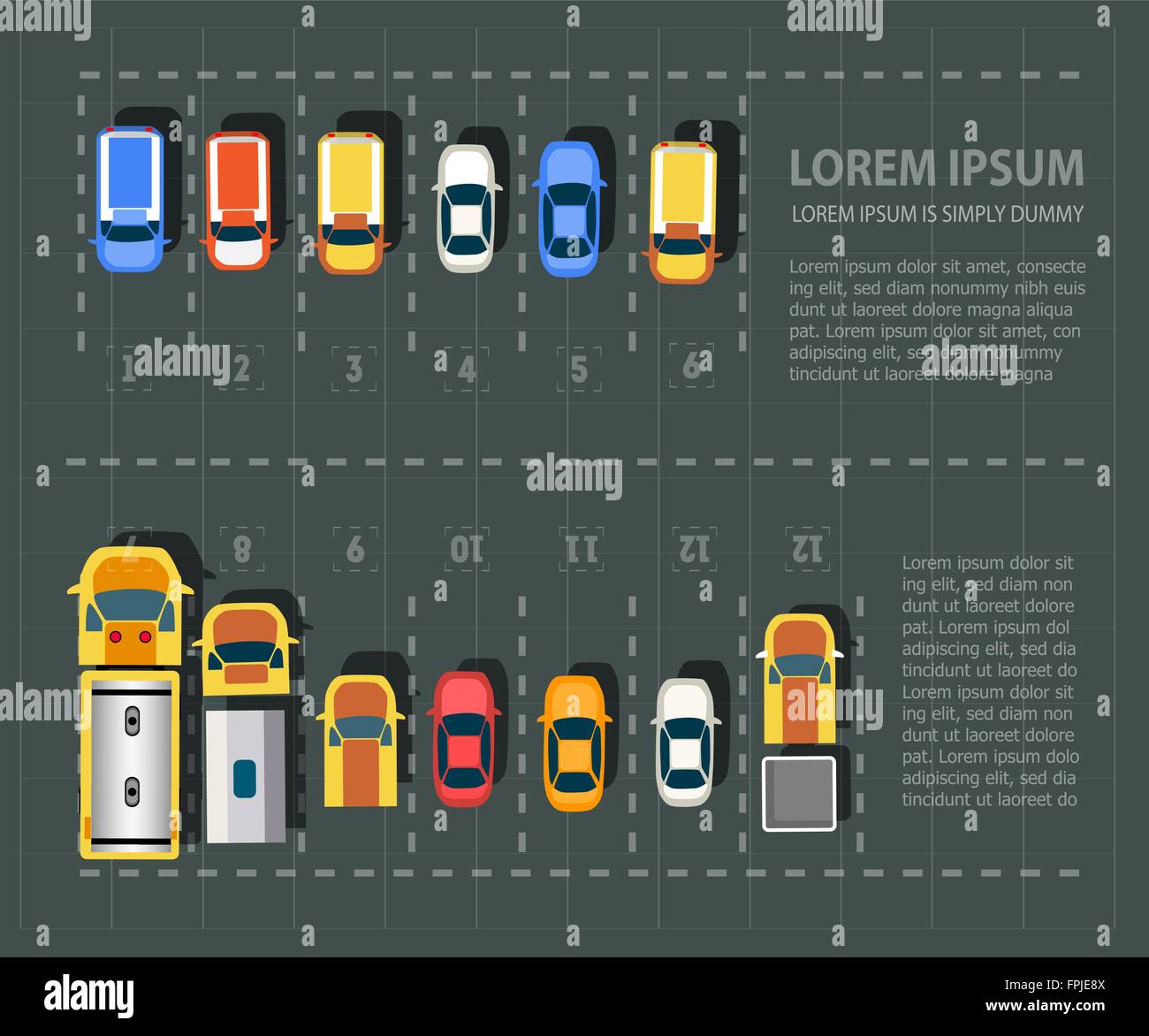 Overhead point of view vehicles Stock Vector Image & Art - Alamy