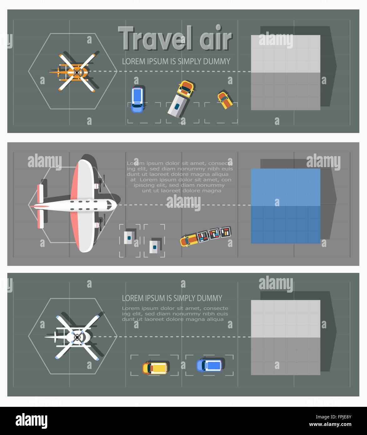 Overhead point of view airport Stock Vector Image & Art - Alamy