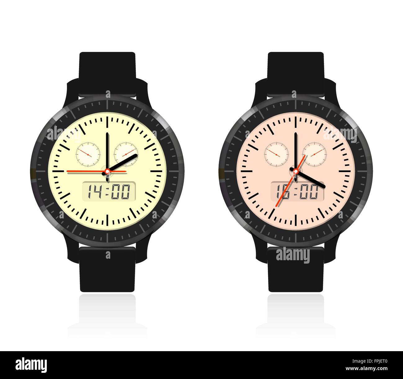 Modern time symbol Stock Vector Images - Alamy