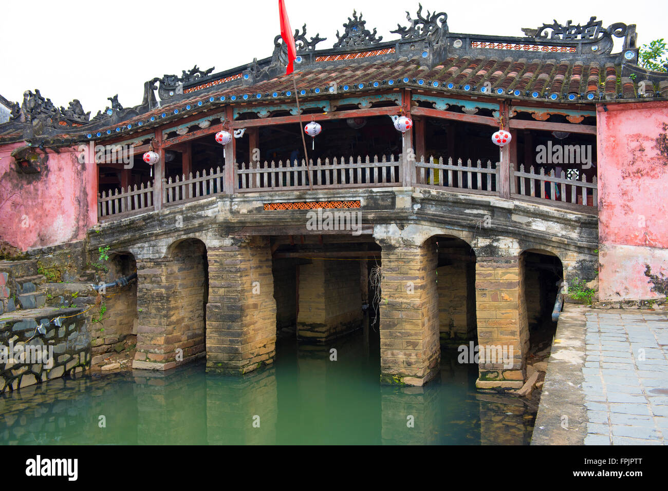 The 17th Century Japanese Covered Bridge or Cau Chua Pagoda is a famous ...