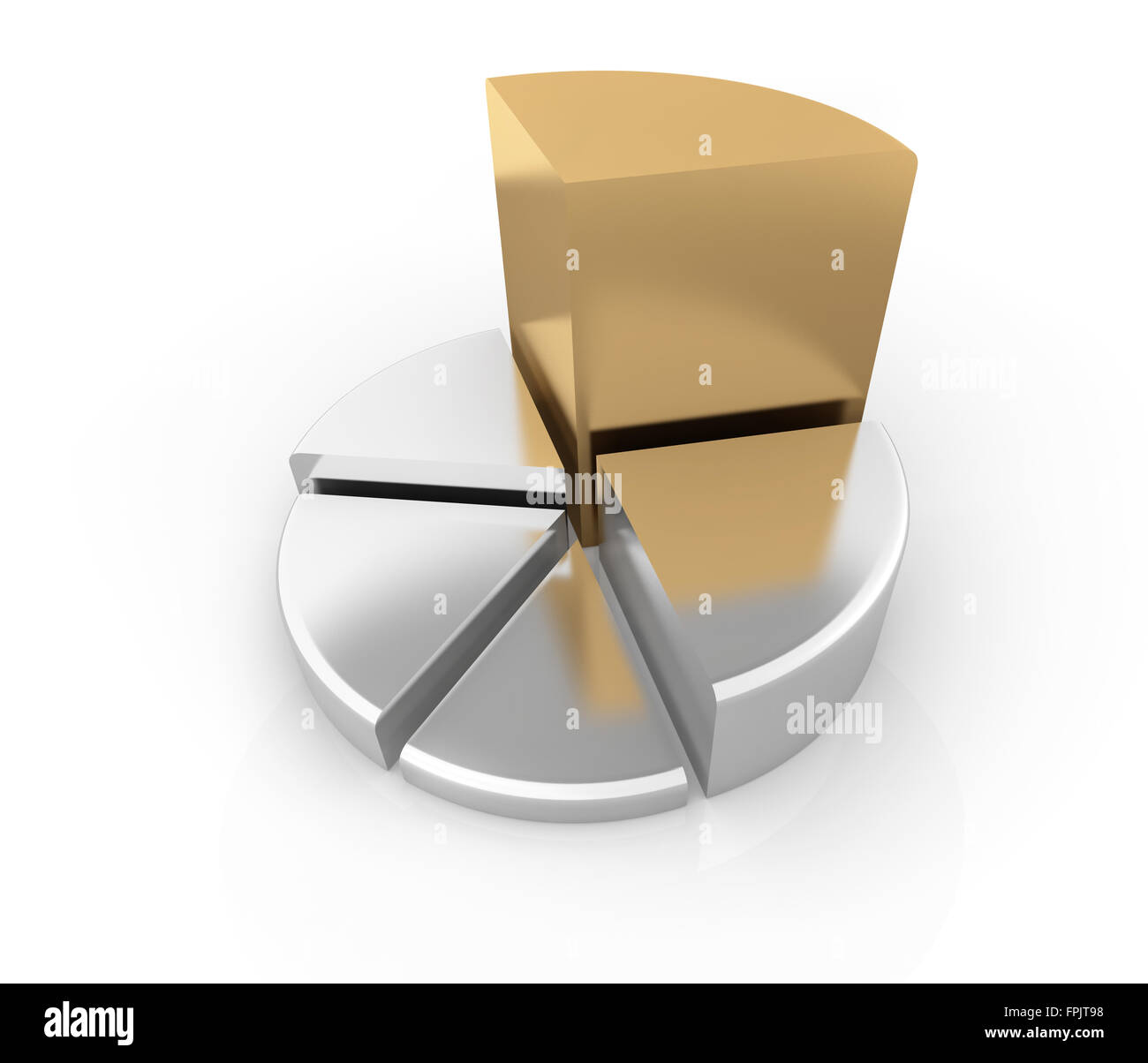 Pie chart , This is a computer generated and 3d rendered picture Stock ...