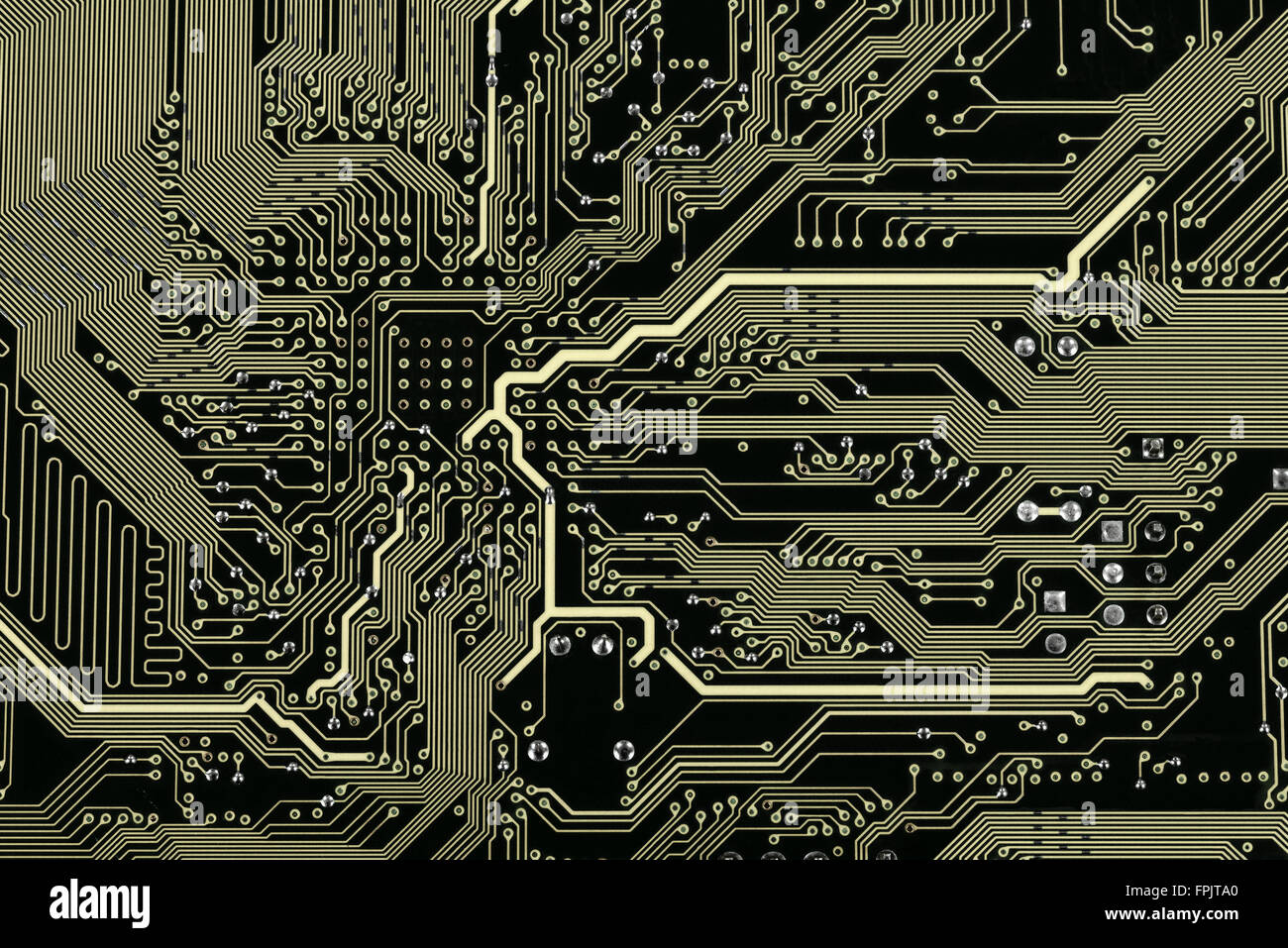Circuit board wiring Stock Photo - Alamy