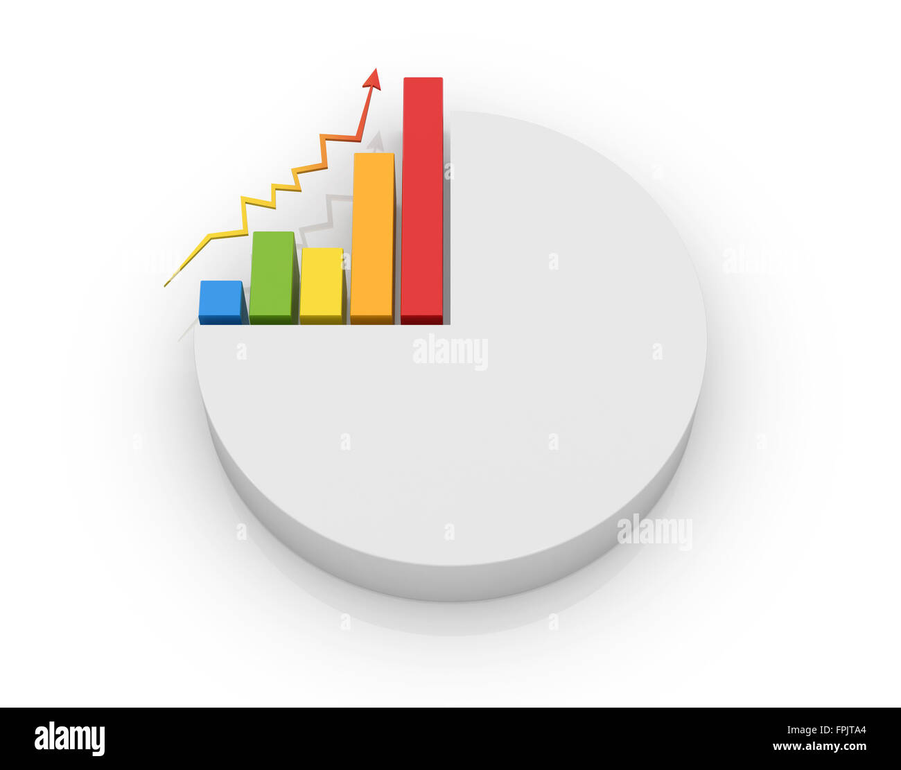 Pie chart , This is a computer generated and 3d rendered image Stock ...