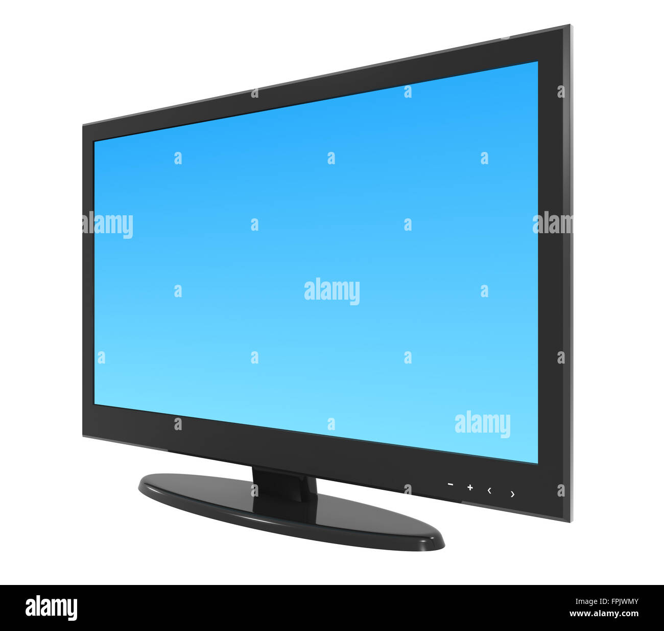 Flat screen television , blank screen Stock Photo - Alamy