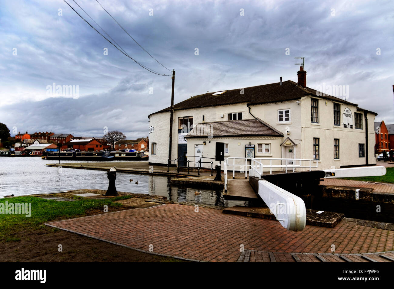 The Wharf is an inn in the canal basins at the port of Stourport upon ...