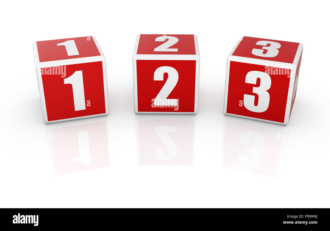 3d number 123 Cut Out Stock Images & Pictures - Alamy