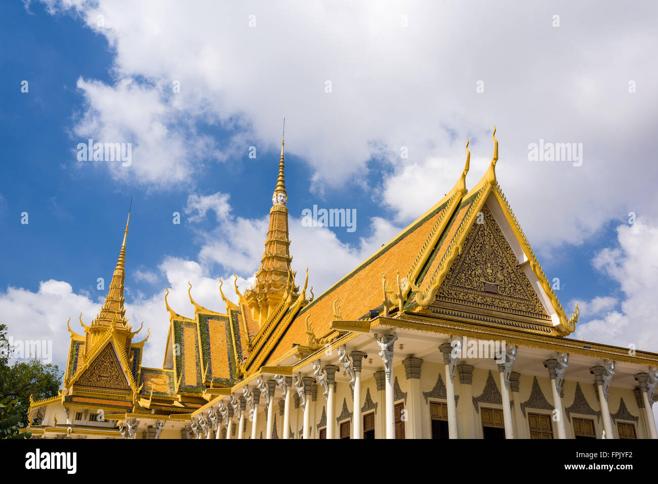 Magnificent architectural details and grand decoration in rooftop Stock ...