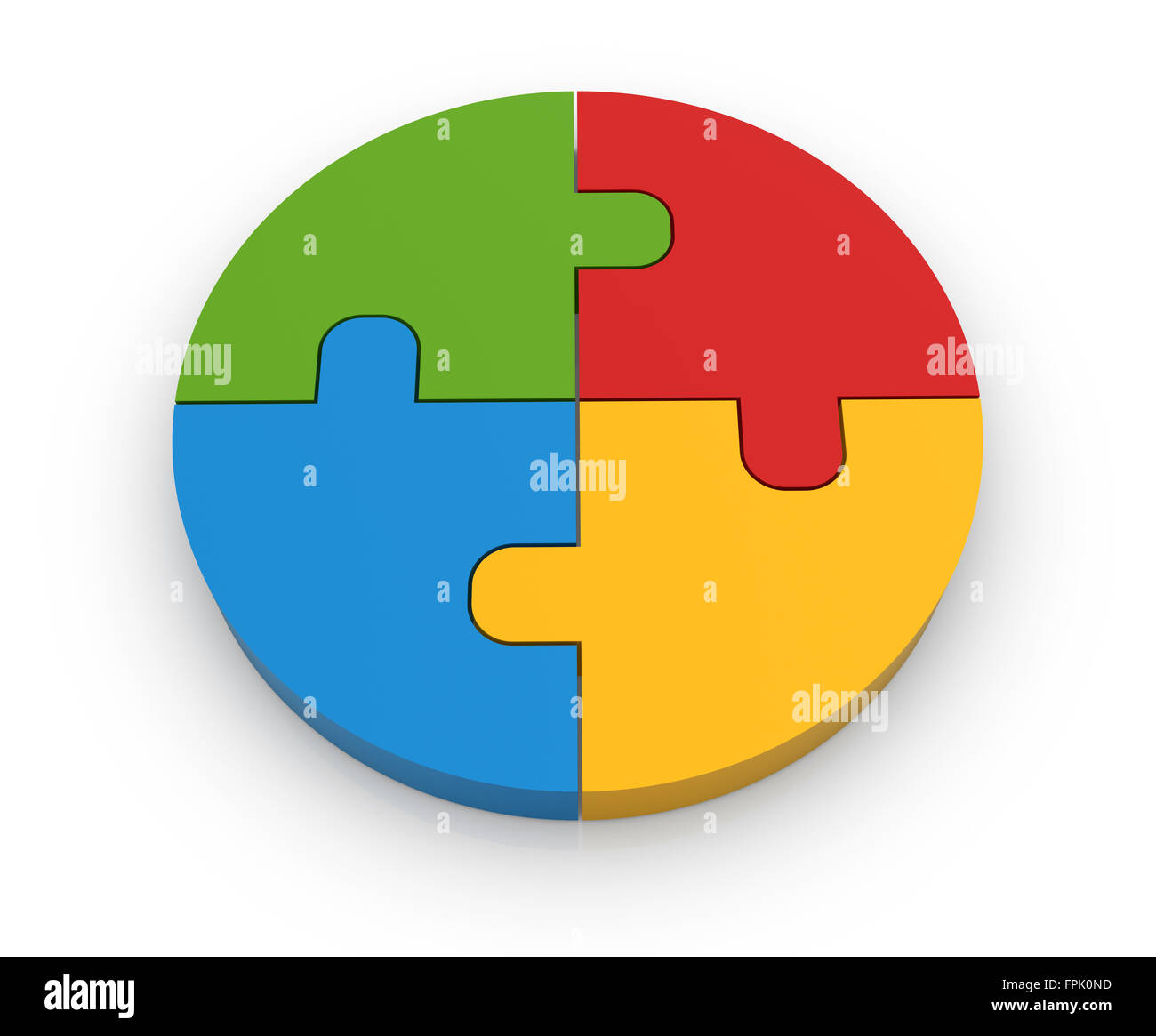 Render jigsaw puzzle circle hi-res stock photography and images - Alamy