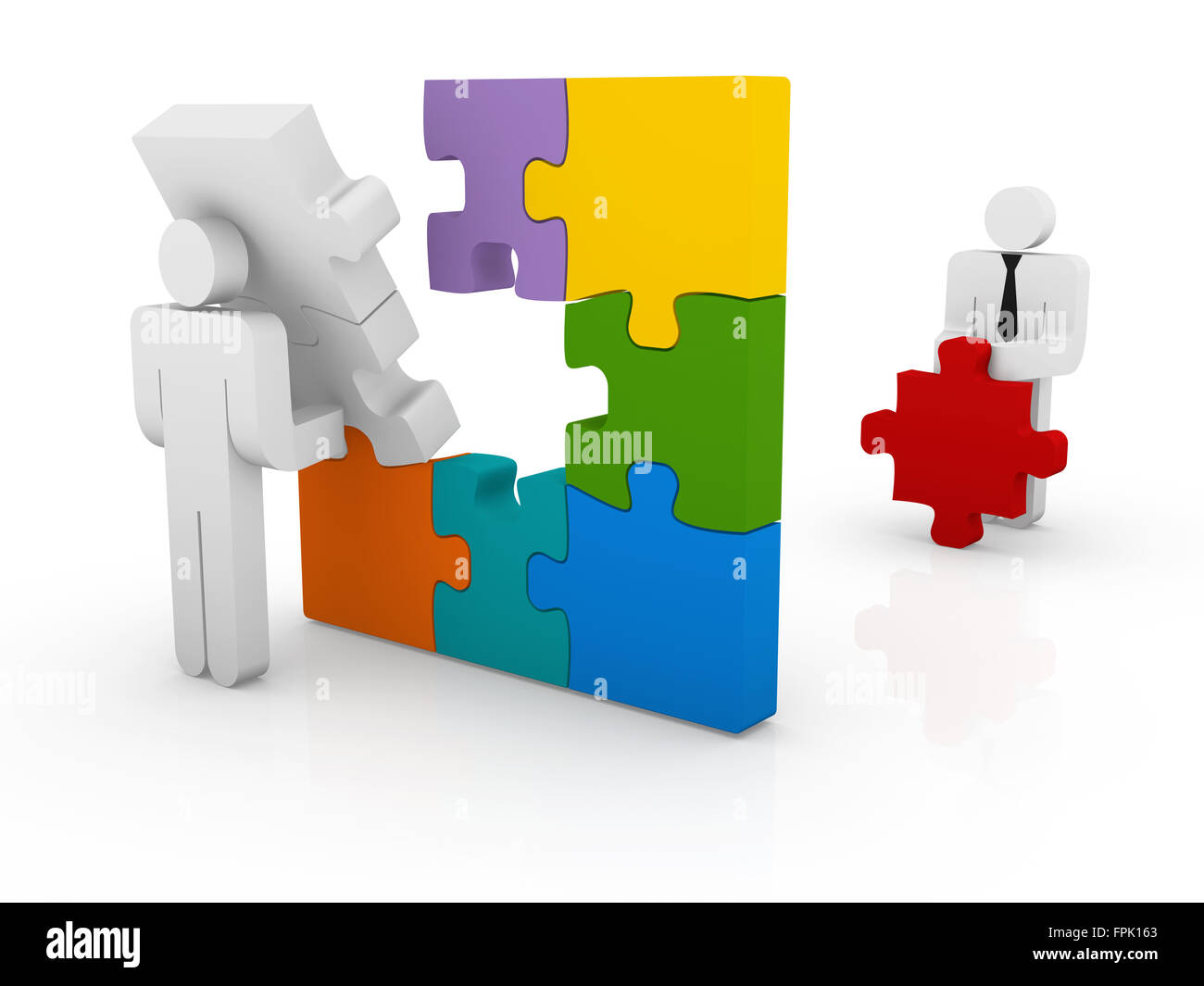 Teamwork concept , 3d rendered image Stock Photo - Alamy