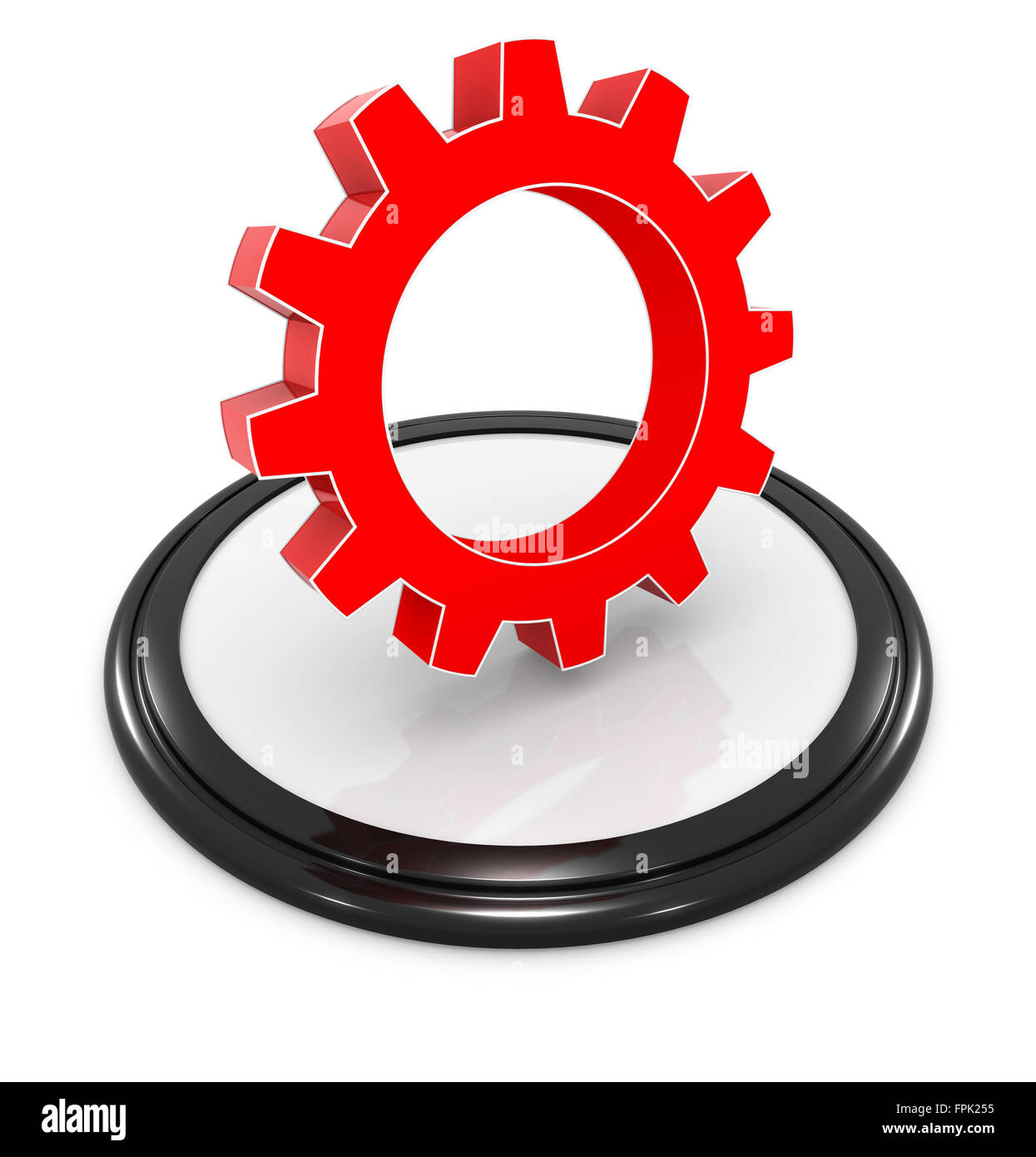Gear icon , This is a computer generated and 3d rendered picture Stock ...