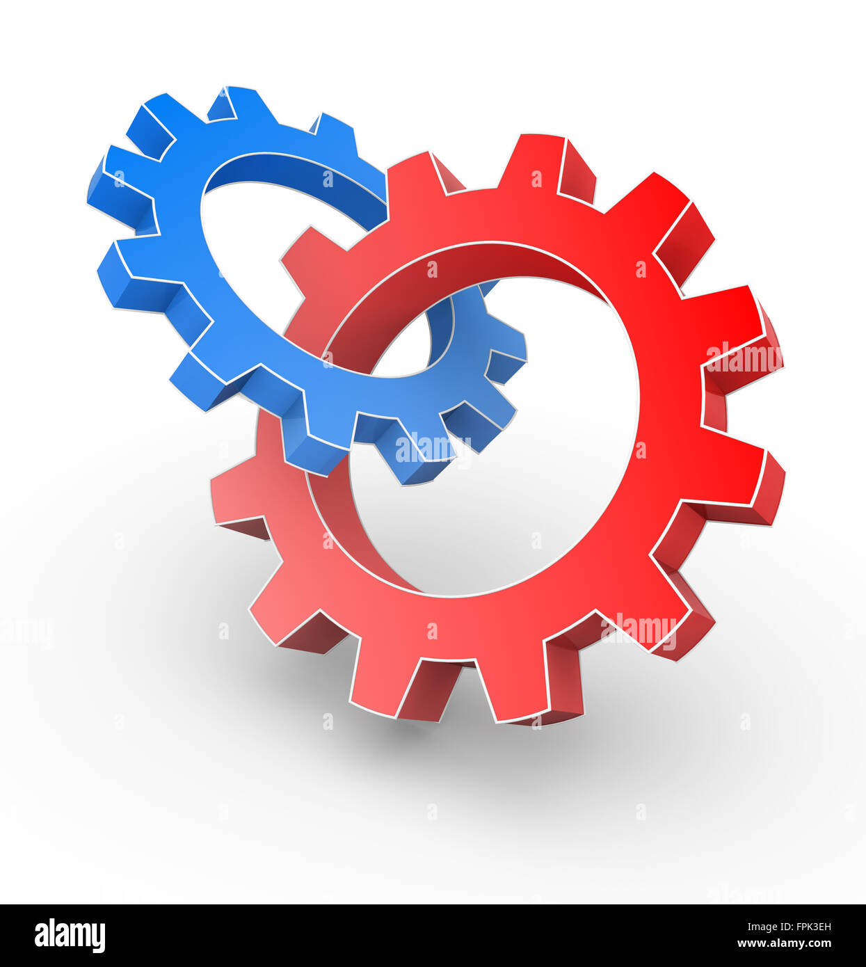 Gear connection , This is a computer generated and 3d rendered picture ...