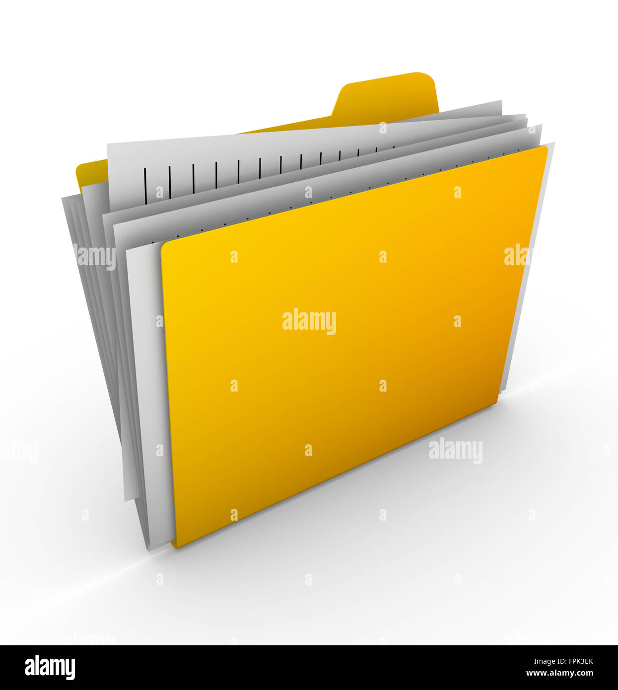 Yellow folder icon paper hi-res stock photography and images - Alamy