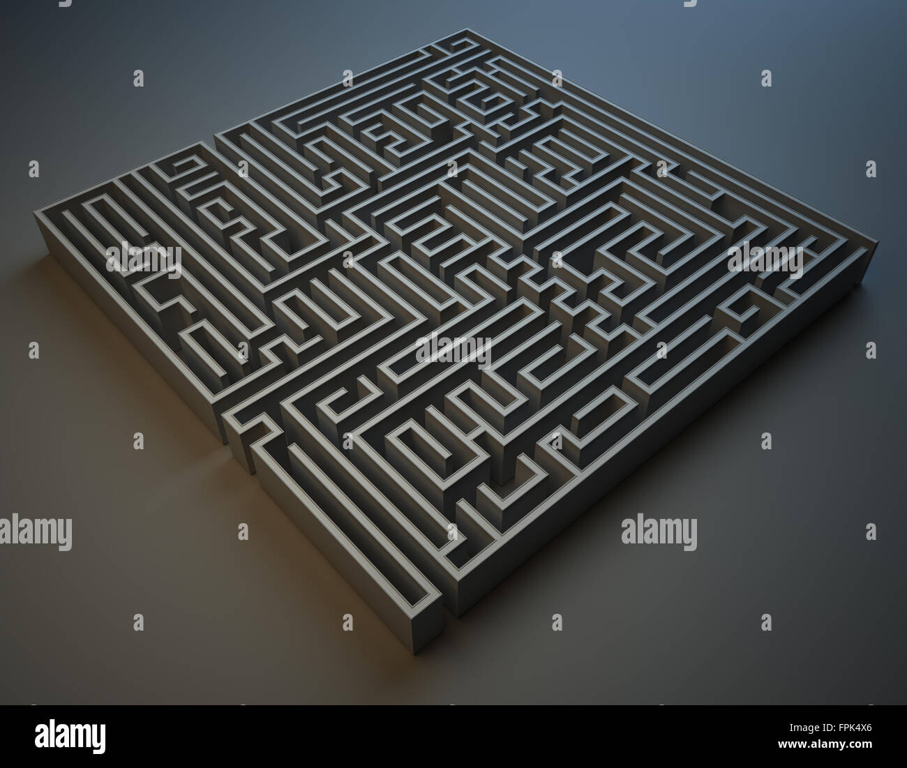 Square maze , This is a computer generated and 3d rendered picture ...