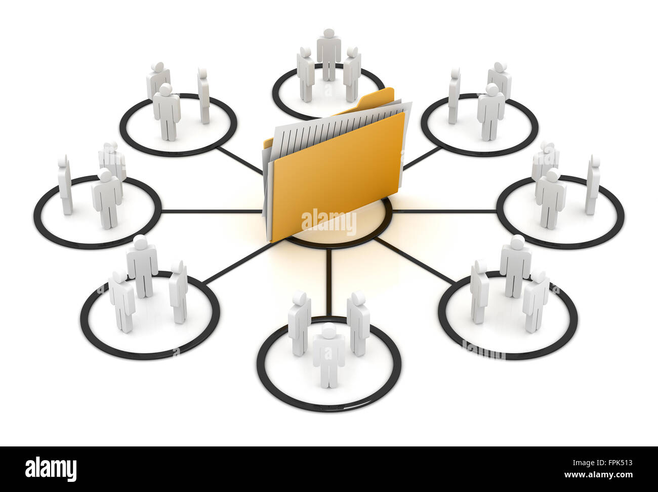 File sharing concept , This is a computer generated and 3d rendered ...