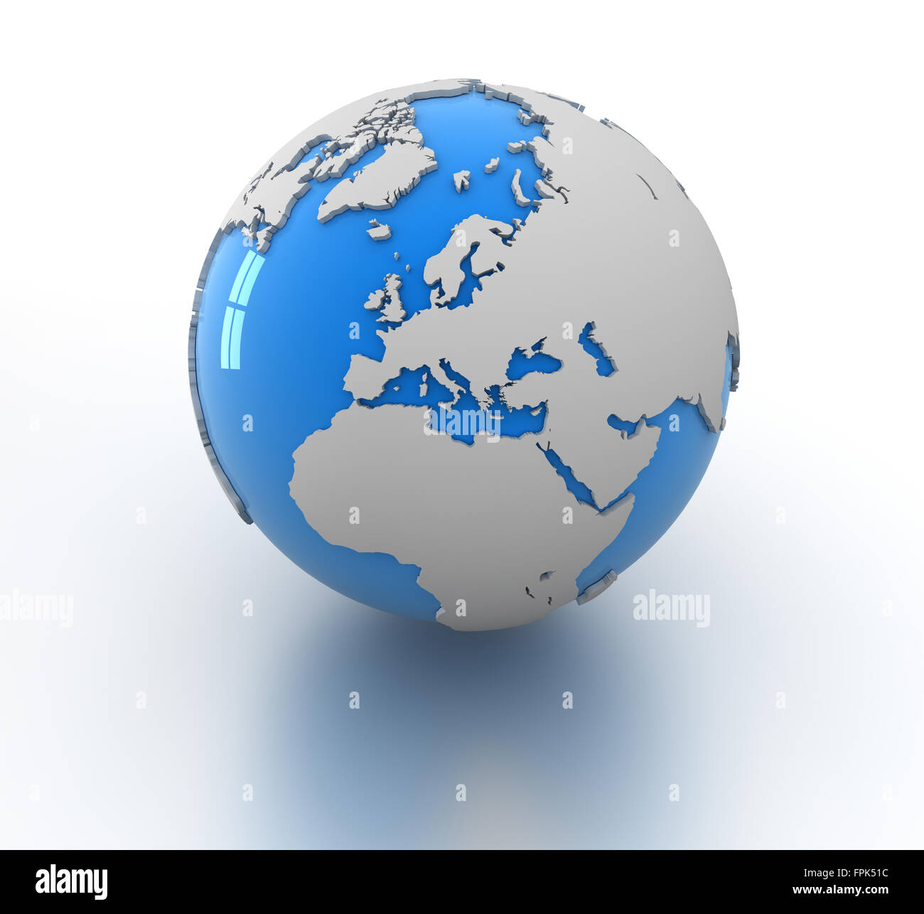 3d globe map hi-res stock photography and images - Alamy