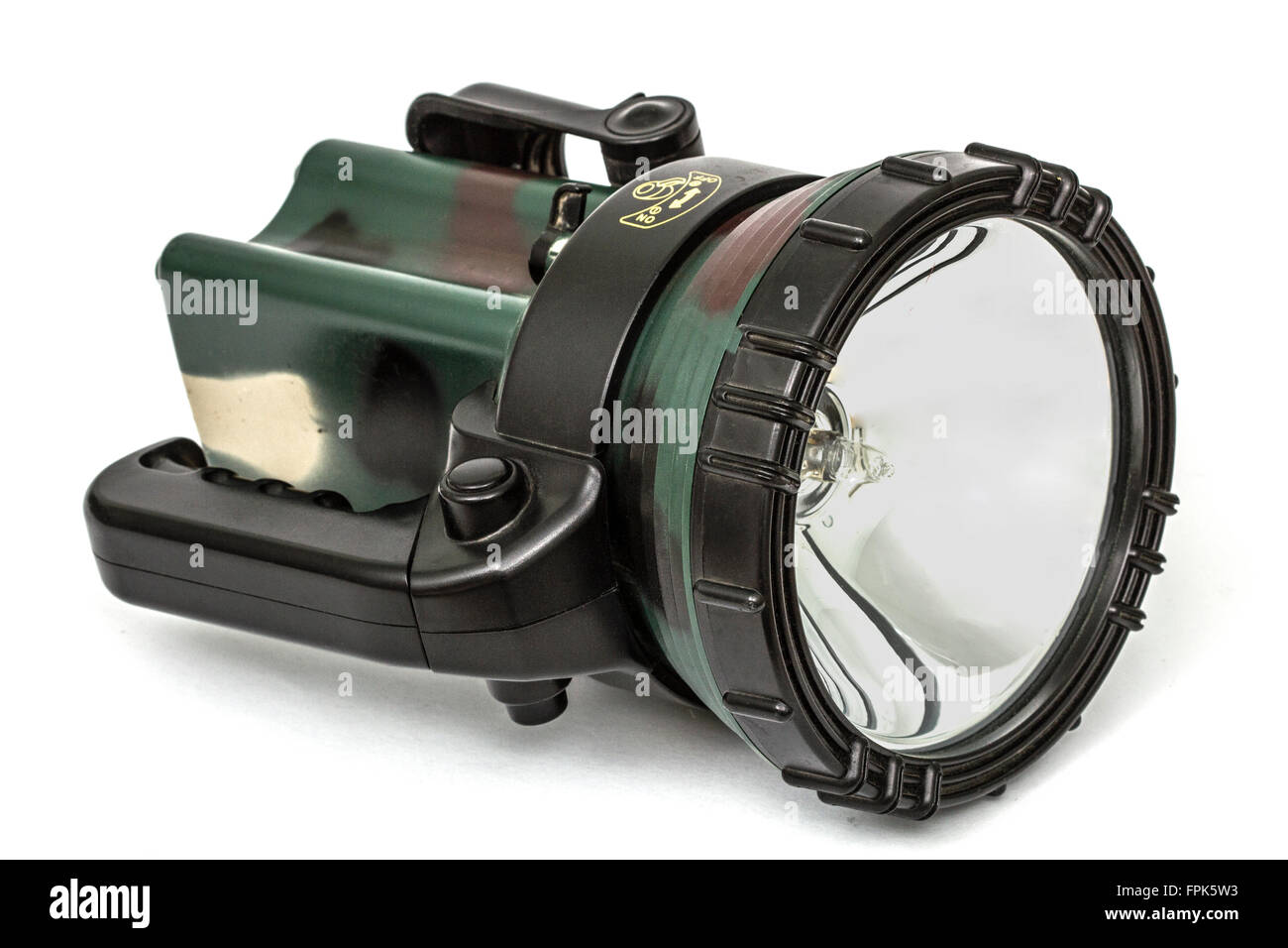 Electric torch, isolated on white background Stock Photo - Alamy